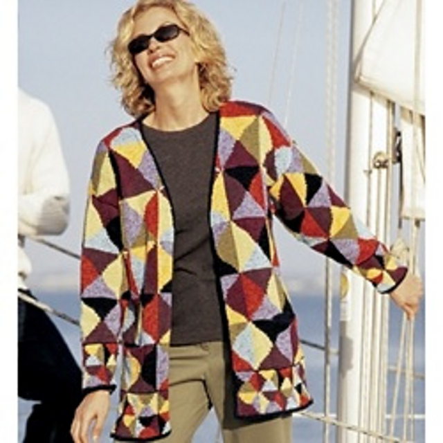 Ravelry: #22 Geometric Jacket pattern by Brandon Mably