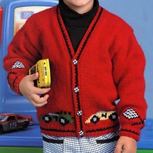 Ravelry: Race Car Sweater pattern by Kay Meadors