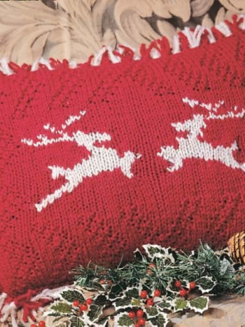 Ravelry: Dashing Reindeer Pillow pattern by Ann E. Smith