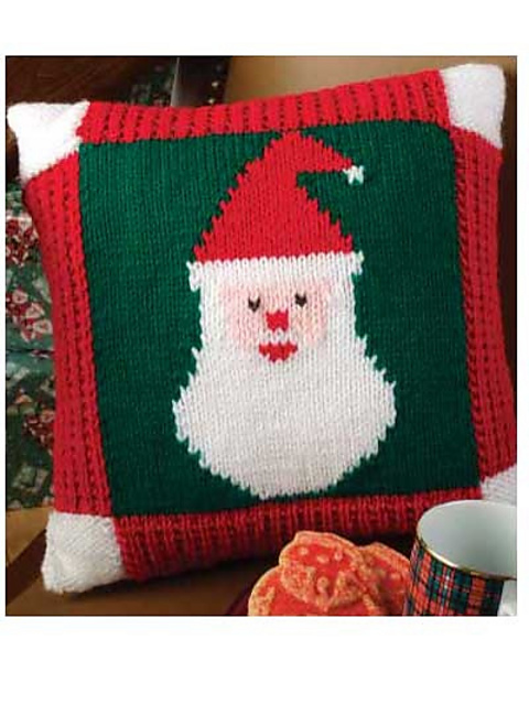 Ravelry: Ho, Ho, Santa Pillow pattern by Carolyn Pfeifer