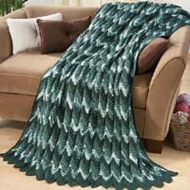 Ravelry: Afghan Stitch Ripple pattern by Herrschners