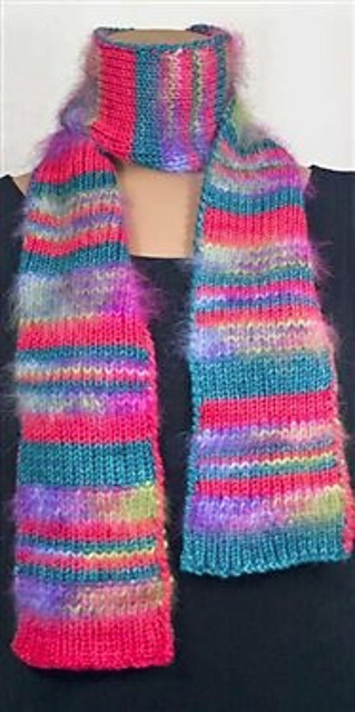 Ravelry: Fibonacci Striped Scarf pattern by Laura Bryant