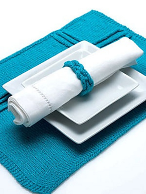 Ravelry: Placemat & Napkin Ring pattern by Fatema Habibur-Rahman, Khadija Habibur-Rahman, and ...