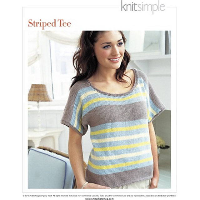 Ravelry: #03 Striped Tee pattern by Elena Malo