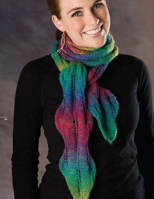 Ravelry: Fall Leaves Lace Scarf pattern by Wisdom Yarns