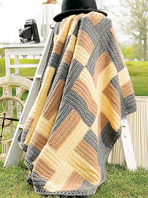 Ravelry: Contemporary Pinwheel Throw pattern by Elaine Bartlett