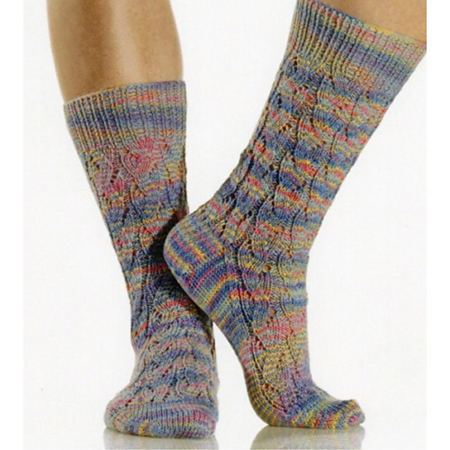 Ravelry: Lace Bamboo Socks pattern by Mary Maxim