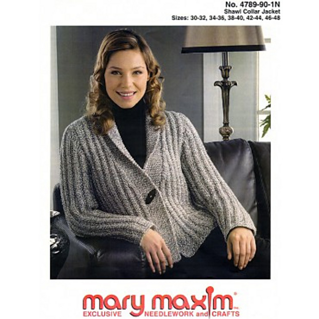 Ravelry: Shawl Collar Jacket pattern by Mary Maxim