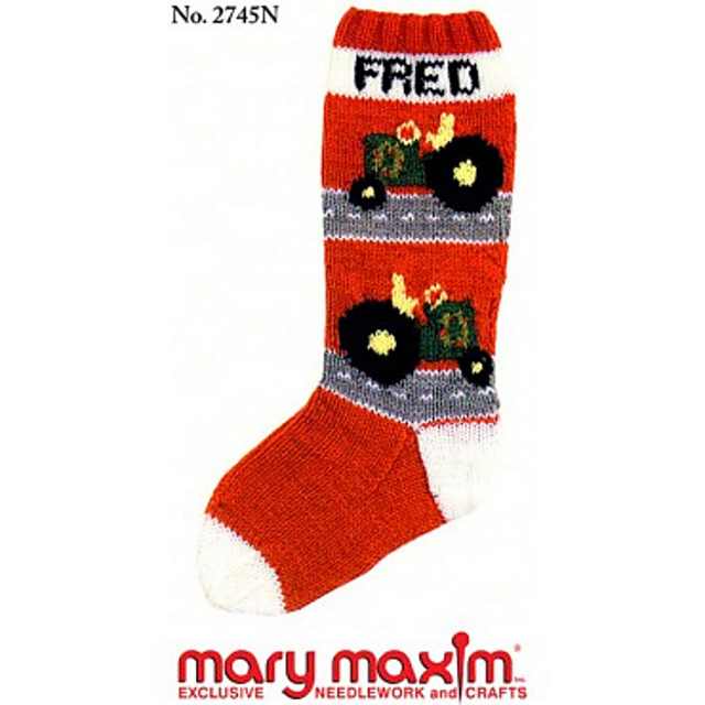 Ravelry: Tractor Stocking pattern by Mary Maxim