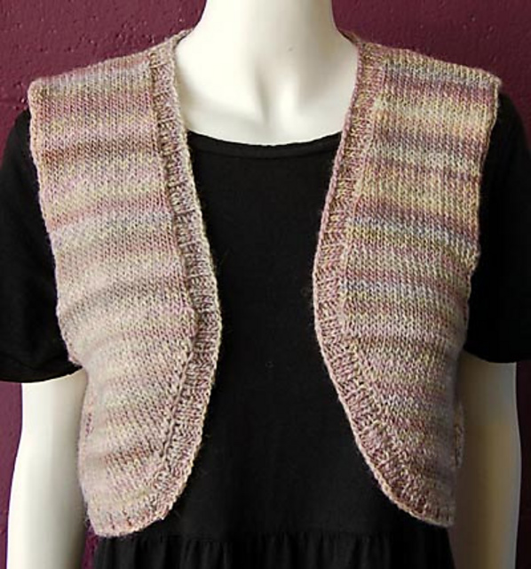 Ravelry: Cropped Bolero Vest pattern by Barbara Breiter