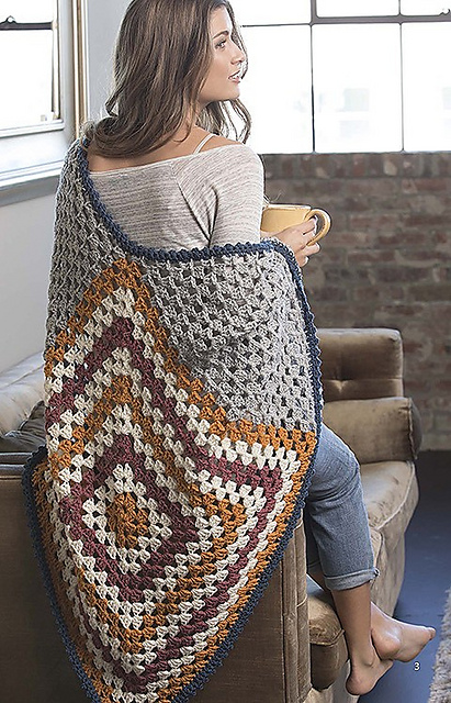 Ravelry: Granny Square Shawl pattern by Michele Maks