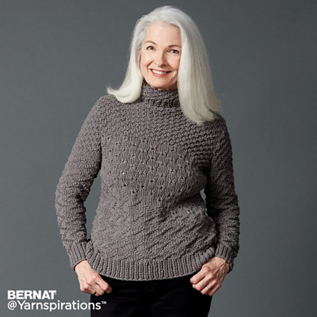 Ravelry: Texture Mix Knit Tunic pattern by Yarnspirations Design Studio