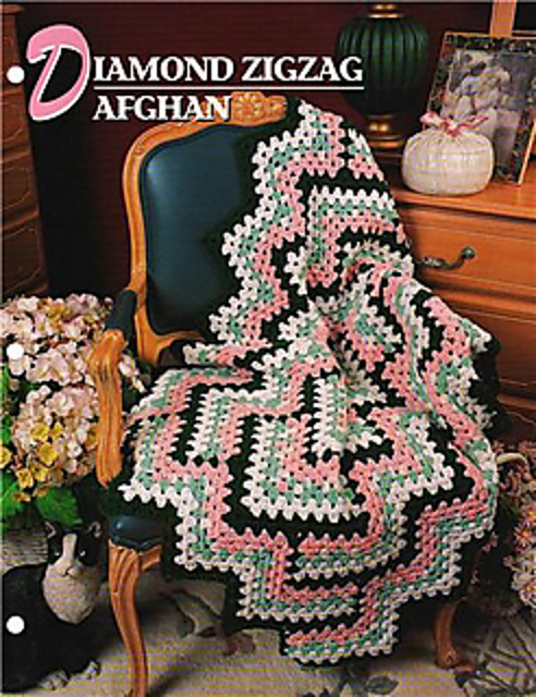Ravelry: Diamond Zigzag Afghan pattern by Della Castillo