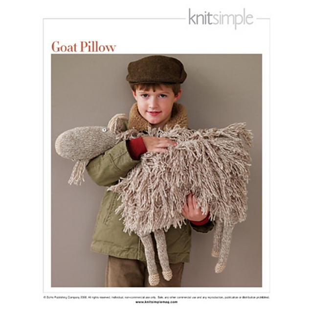 Ravelry: #34 Goat Pillow pattern by Amy Bahrt