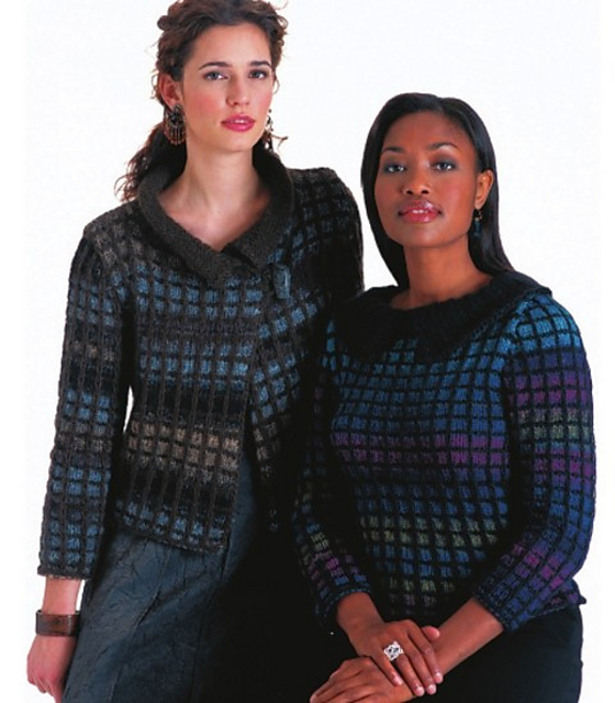 Ravelry: Windowpane Sweaters pattern by Melissa Matthay