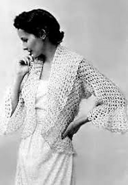 Ravelry: Draped Bed Jacket pattern by Bernat Design Studio