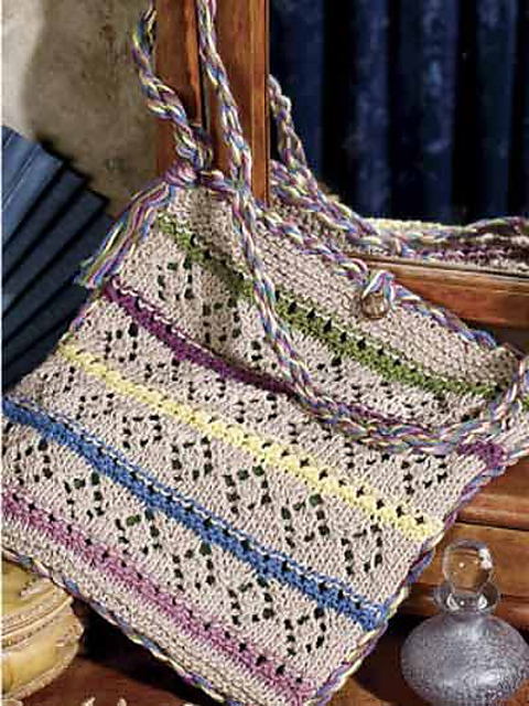 Ravelry: Diamond Eyelet Purse pattern by Sue Childress
