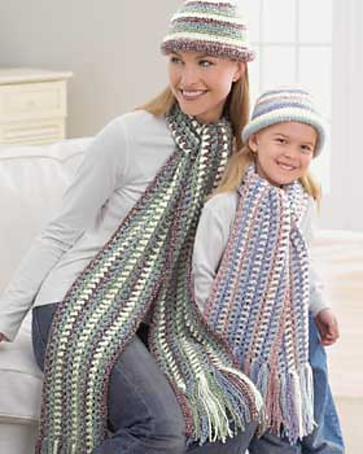 Ravelry: Easy Crochet Hat & Scarf pattern by Bernat Design Studio