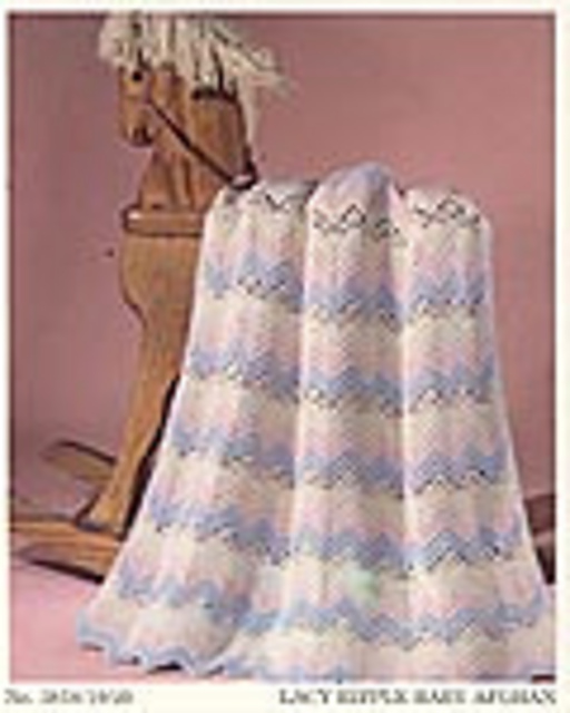 Ravelry: Lacy Ripple Baby Afghan Kit pattern by Herrschners