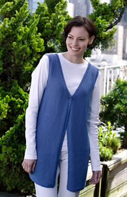 Ravelry: Everyday Long Vest pattern by Lion Brand Yarn