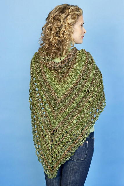 Ravelry: Splendid Triangle Shawl (Medium) pattern by Lion Brand Yarn