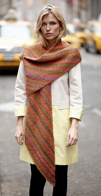 Ravelry: Shaped Shawl #L30160 pattern by Lion Brand Yarn