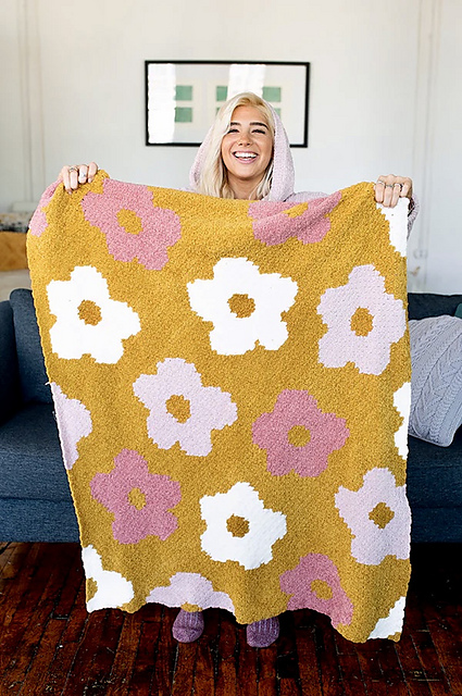Ravelry: Flower Power C2C Blanket pattern by Melissa Hassler