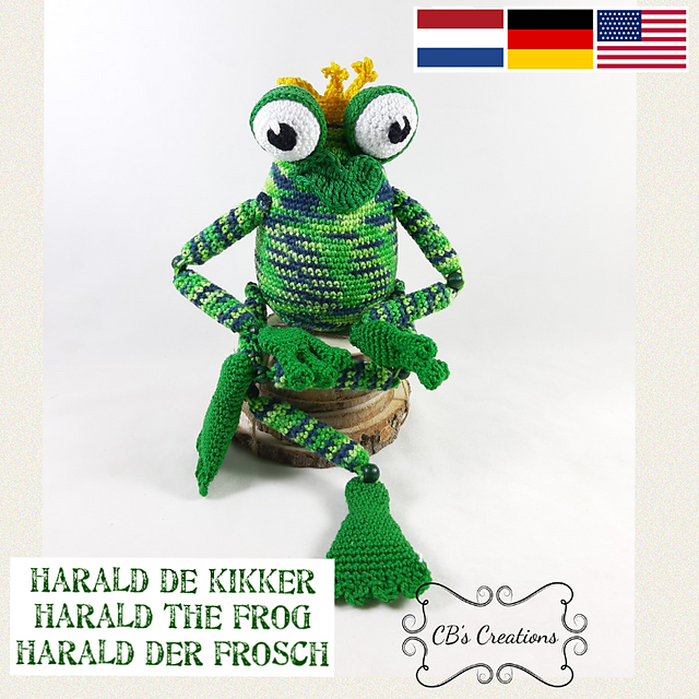 Ravelry: Harald the Frog de Kikker der Frosch pattern by CB's Creations
