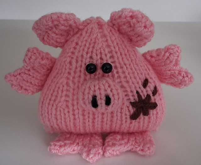 Ravelry: Pig on a swing pattern by Clickety clack creations