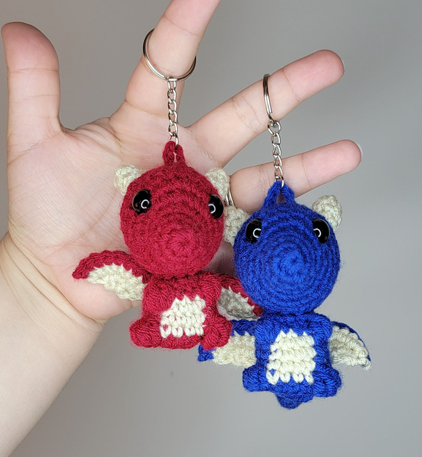 Ravelry: Dragon Keychain pattern by Alysia Sly