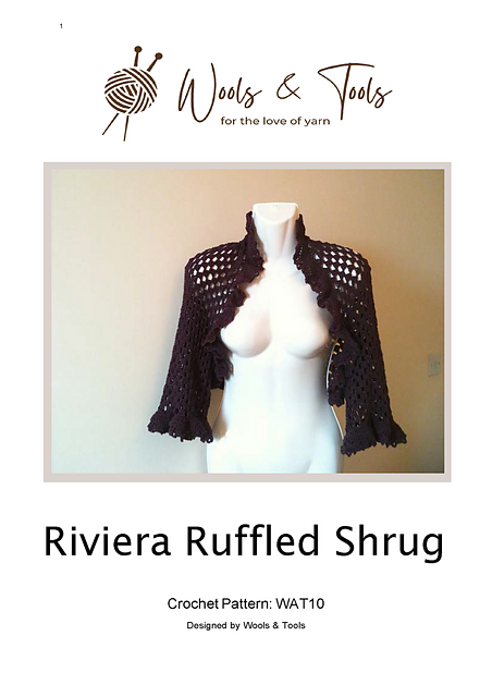 Ravelry: Riviera Ruffled Shrug pattern by Wools & Tools