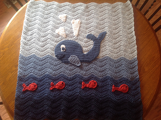 Ravelry: Whale Blanket pattern by Jennie Claver