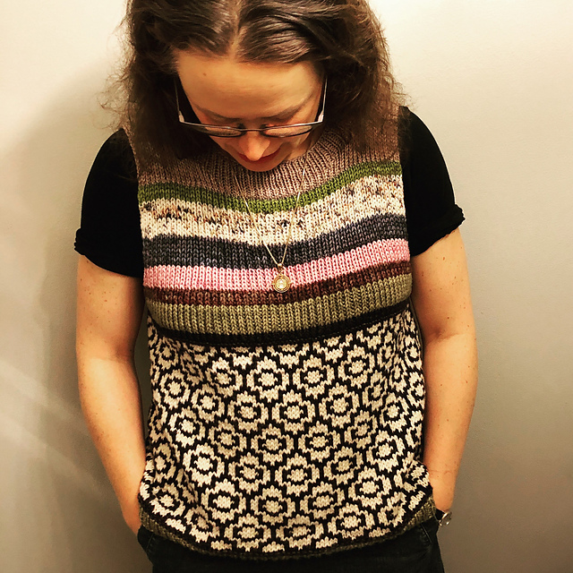 Ravelry: Ornamented Vest pattern by Colorway Knits
