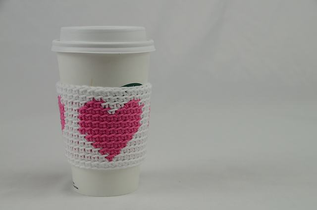 Ravelry: Sweetheart Cup Cozy pattern by Comic Sams Crafts