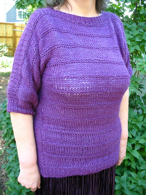 Ravelry: Garter Ridge Sweater pattern by Darla Sims