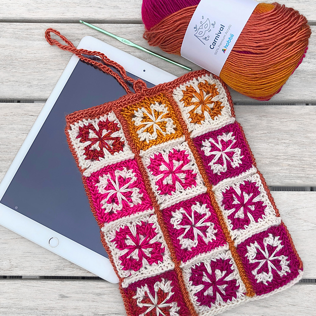 Ravelry: Aztec Tiles Tablet Cover pattern by Debbie Wragg