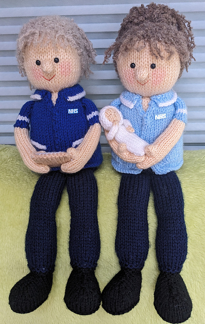 Ravelry: Nurse & midwife shelf sitters pattern by Alison Davis
