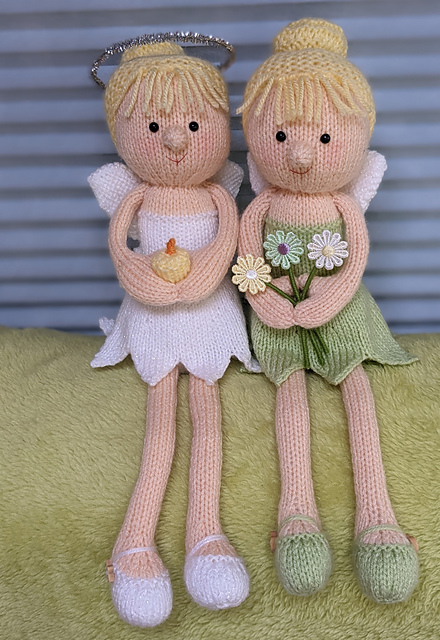 Ravelry: Lily the flower fairy and cousin Angelina pattern by Alison Davis