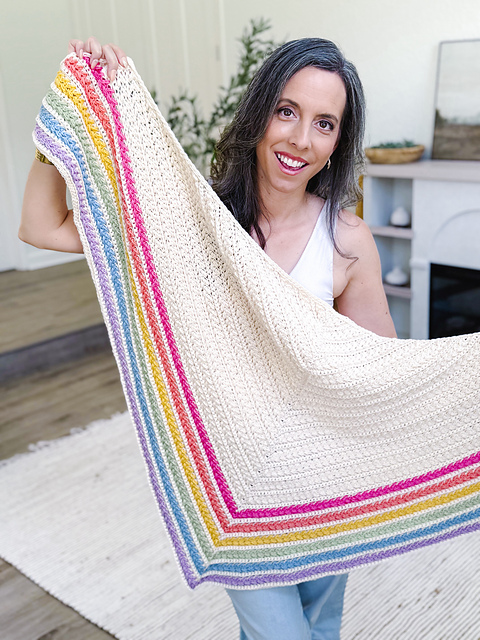 Ravelry: Wheat Stitch™ Triangle Shawl pattern by Briana K Designs