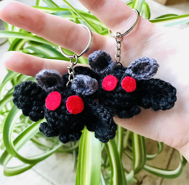 Ravelry: Mothman keychain pattern by Lexi Neitz