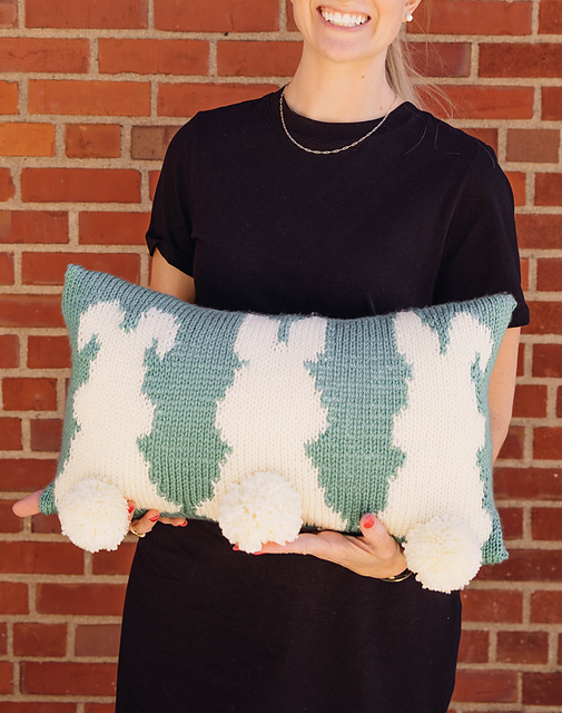 Ravelry: Cotton Tails Pillow pattern by Rachel Alford