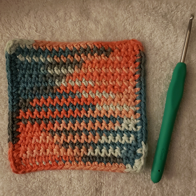 Ravelry: Beginner Square Cup Coaster pattern by Carlie Junor
