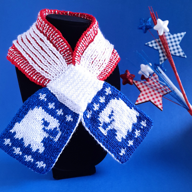 Ravelry: Patriotic Eagle Ascot pattern by Cherie Marie Leck