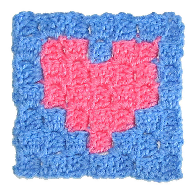 Ravelry: Corner-to-Corner Heart Tutorial pattern by Cherie Marie Leck