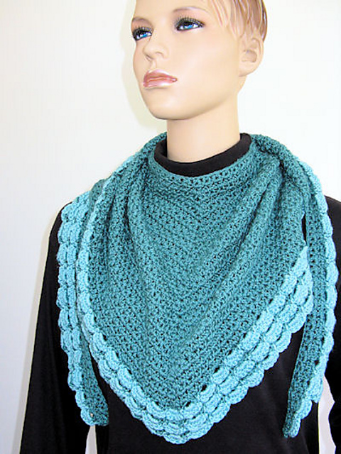 Ravelry: Moonlight Bay Shawlette pattern by Cherie Marie Leck