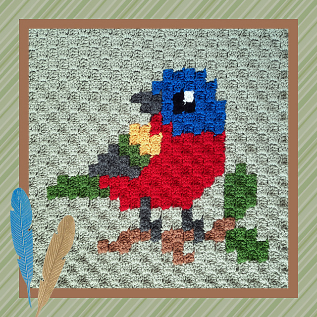 Ravelry: Bird Corner Painted Bunting pattern by Cherie Marie Leck