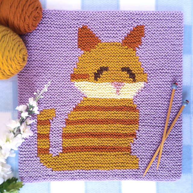 Ravelry: Joyful Kitties Square 4 pattern by Cherie Marie Leck