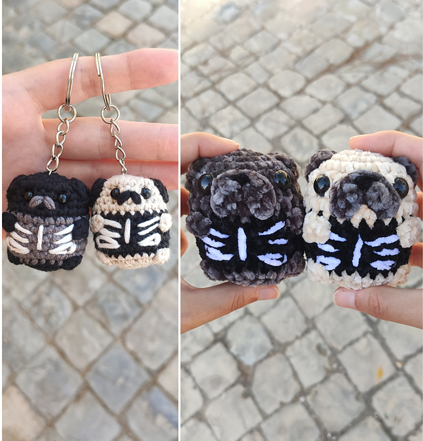 Ravelry: Skeleton Pug pattern by Joana Rosa