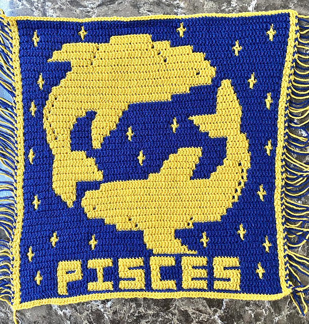 Ravelry: Pisces Zodiac Overlay Mosaic Crochet Square pattern by Tilly ...