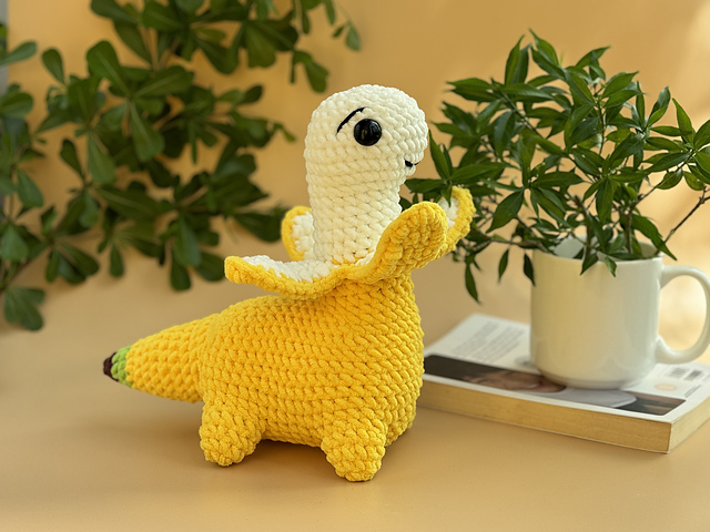 Ravelry: Cute BANANASAURUS pattern by CraftedJeanne